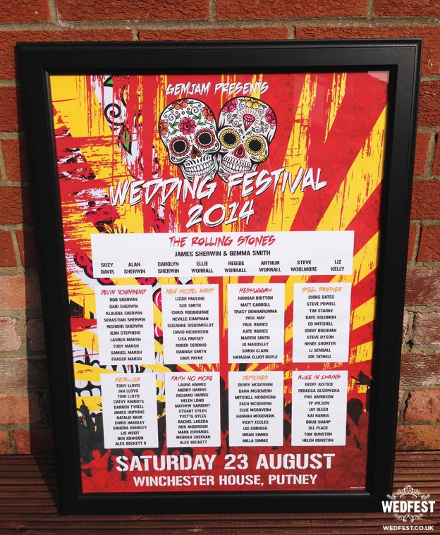 Rock n' Roll Wedding Invites and Wedding Stationery | WEDFEST