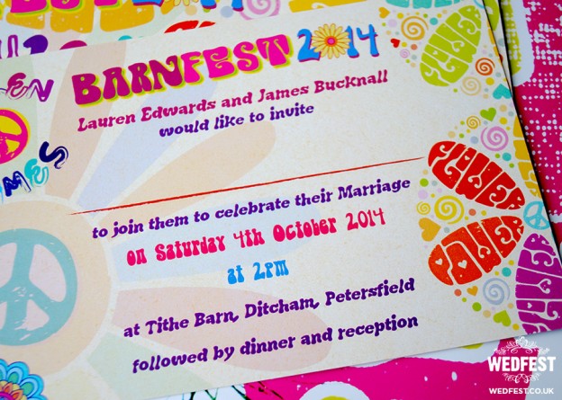 Flower Power Wedding Invitations | WEDFEST