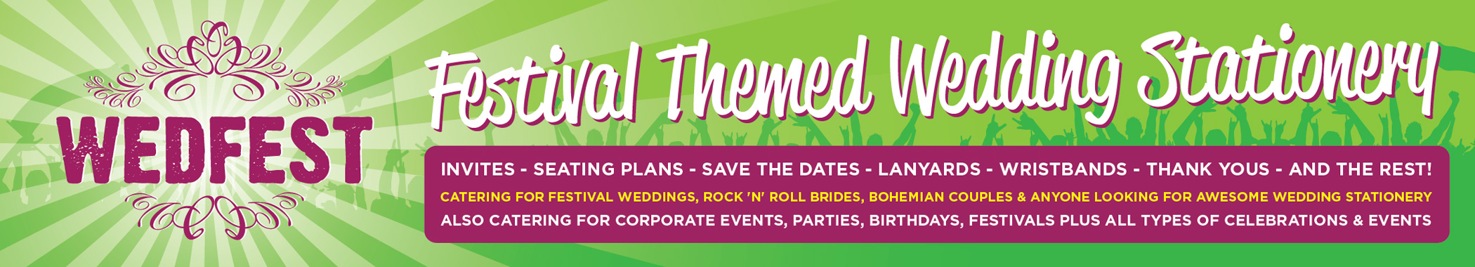 Wedstock Festival Wedding Album Covers Seating Plan | WEDFEST