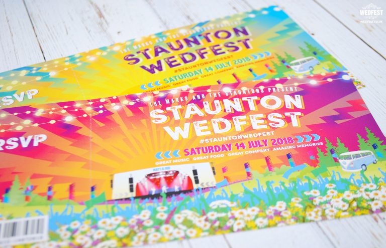 Festival Wedding Stationery for Rio & Matt's Wedfest | WEDFEST