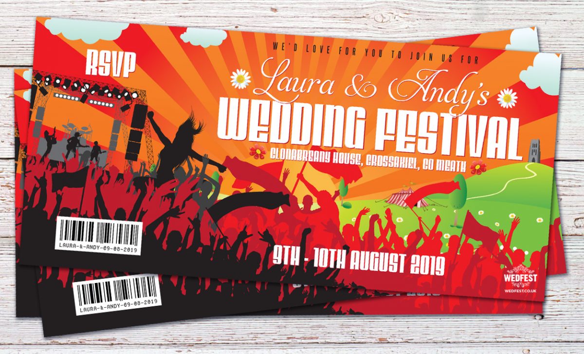 Summer Festival Wedding Invitations | WEDFEST