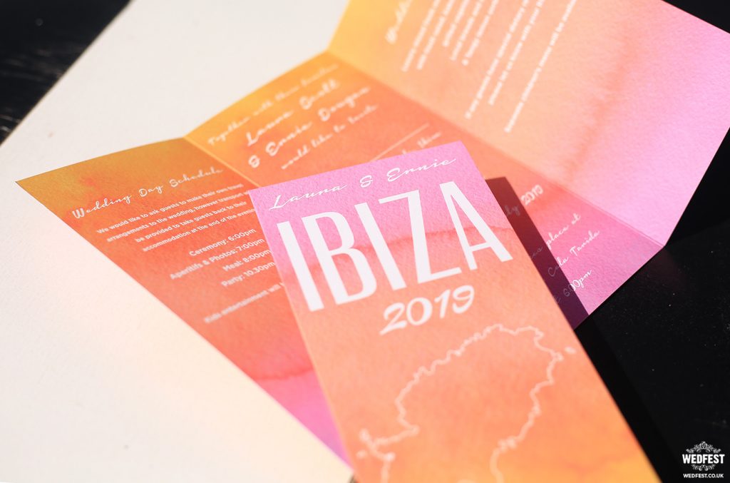 destination travel ibiza wedding invitation | WEDFEST - Festival Themed ...
