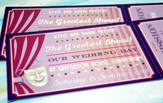 Kevin & David's Musical Theatre Themed Wedding Stationery | WEDFEST