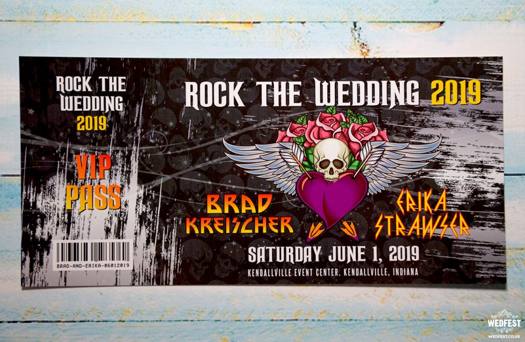 Rock and Roll Wedding Invitations | WEDFEST