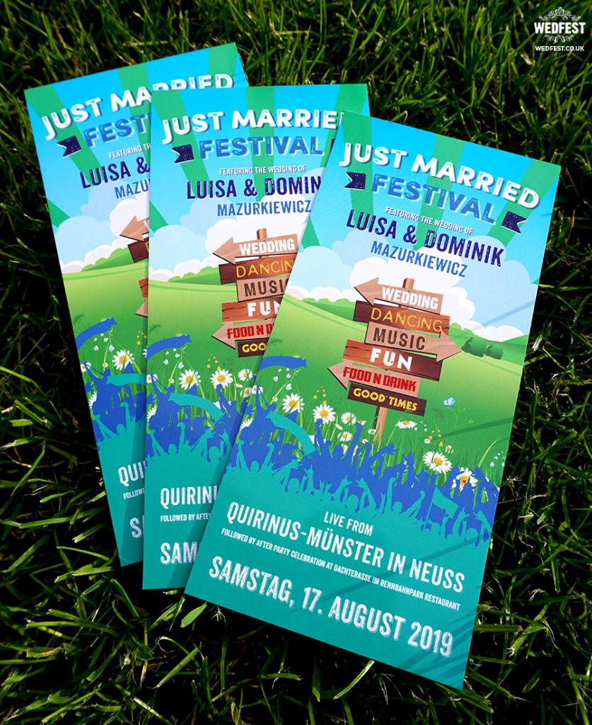 Wedding Invitations | WEDFEST - Festival Themed Wedding Stationery